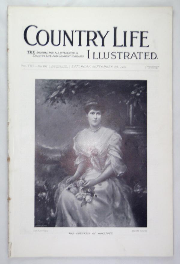 Original Issue of Country Life Magazine Dated September 8th 1900, with ...