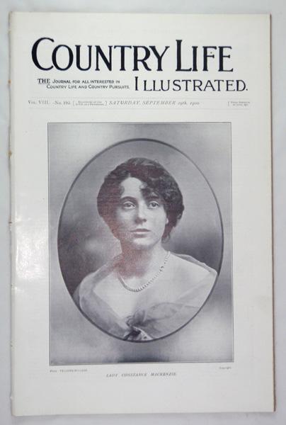 Original Issue of Country Life Magazine Dated September 29th 1900, with ...