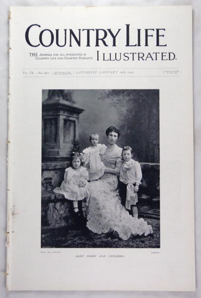 Original Issue of Country Life Magazine Dated January 19th 1901, with a ...
