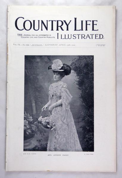 Original Issue of Country Life Magazine Dated April 13th 1901, with a ...