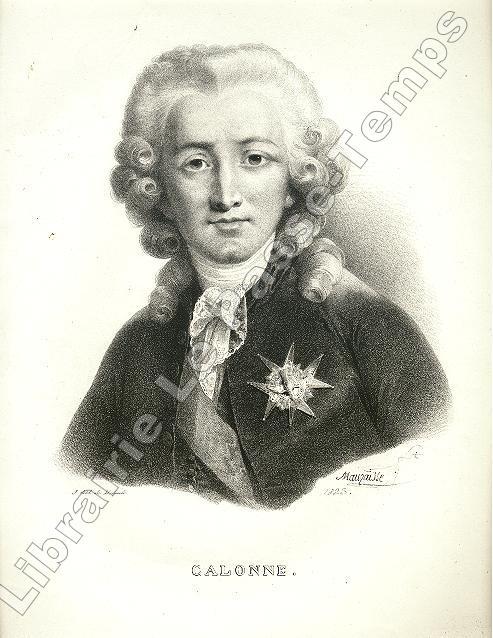 Gravure / CALONNE / Fac-similé d'une Lettre de Mr de Calonne au Mquis ...