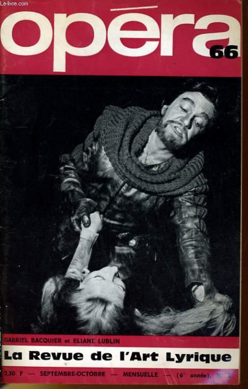 OPERA 66 (6ème année) N° 8 - GABRIEL BACQUIER et ELIANE LUBLIN ...