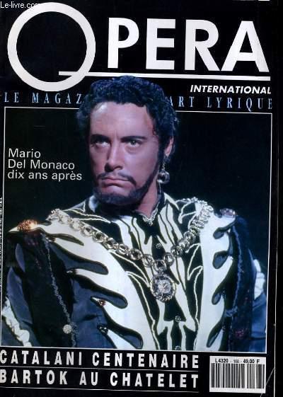 OPERA INTERNATIONAL N° 168 - MARIO DEL MONACO DIX ANS APRES - CATALANI ...