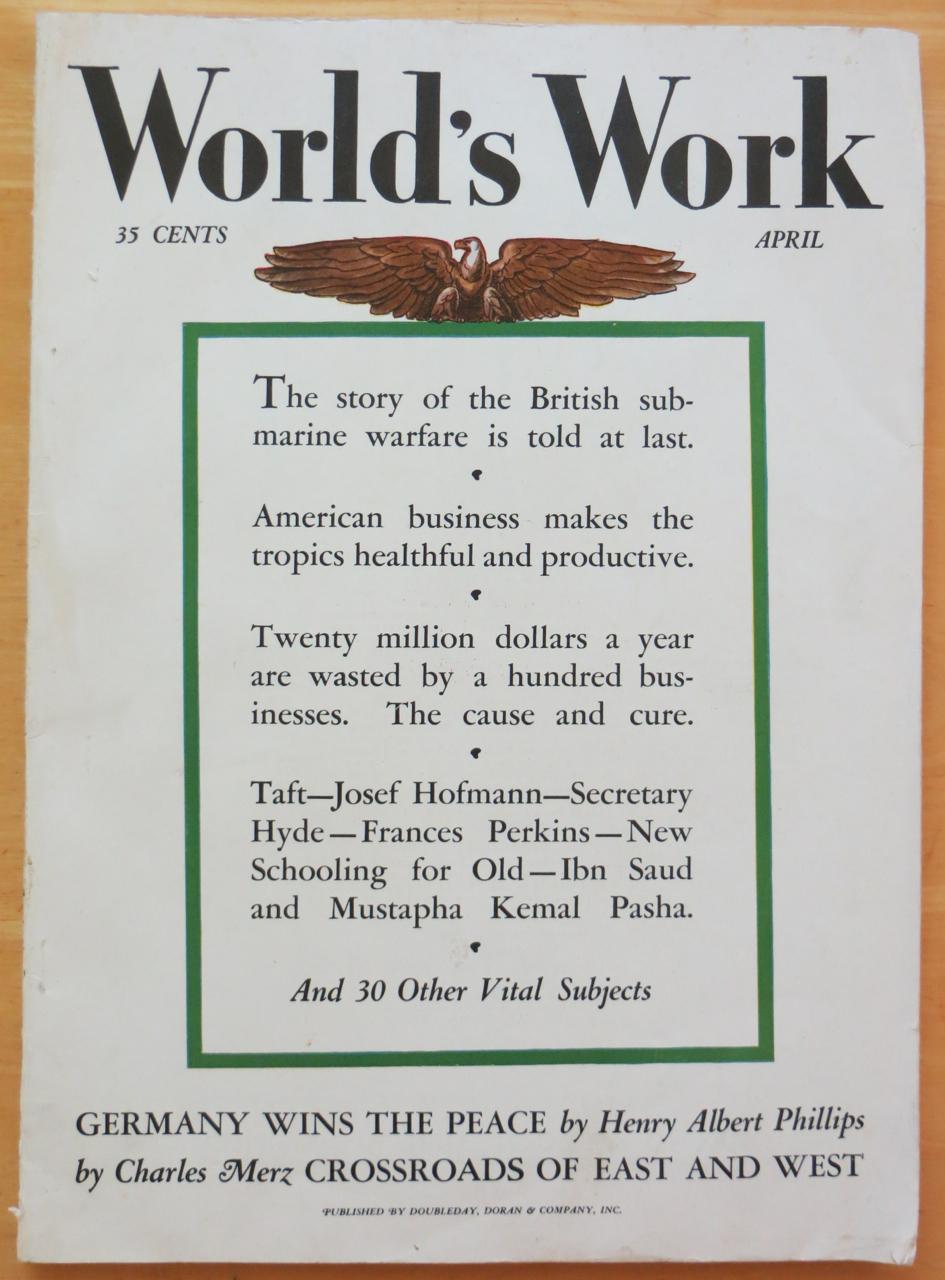 World's Work: A Monthly Magazine, April 1930 by Doubleday, Russell ...
