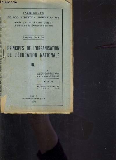FASCICULES DE DOCUMENTATION ADMINISTRATIVE CHAPITRES 30 A 39 PRINCIPES ... FASCICULES DE DOCUMENTATION ADMINISTRATIVE CHAPITRES 30 A 39 PRINCIPES ...