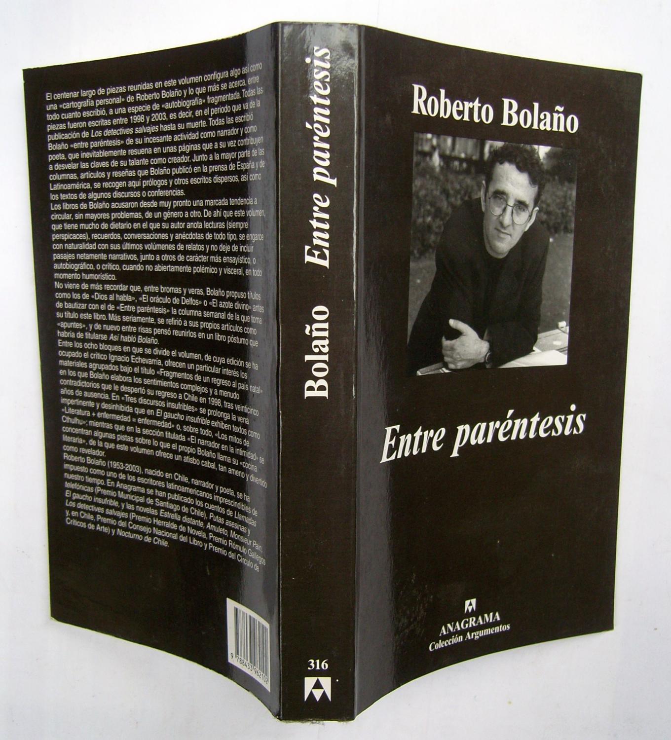 Entre Paréntesis De Bolaño Roberto Muy Bien Tapa Blanda 2004