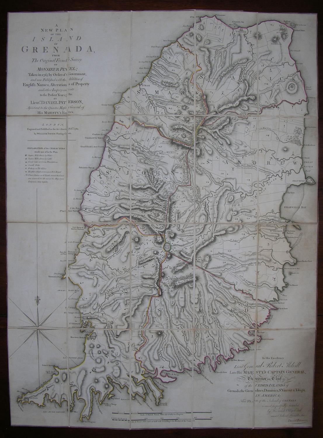 A New Plan of the Island of Grenada, from the Original French Survey of ...