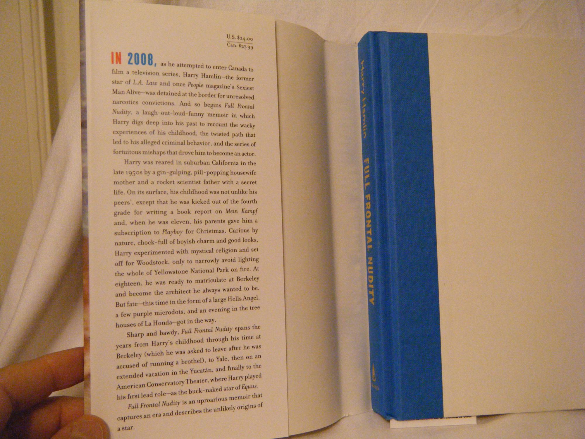 Full Frontal Nudity: The Making of an Accidental Actor by Hamlin, Harry ...