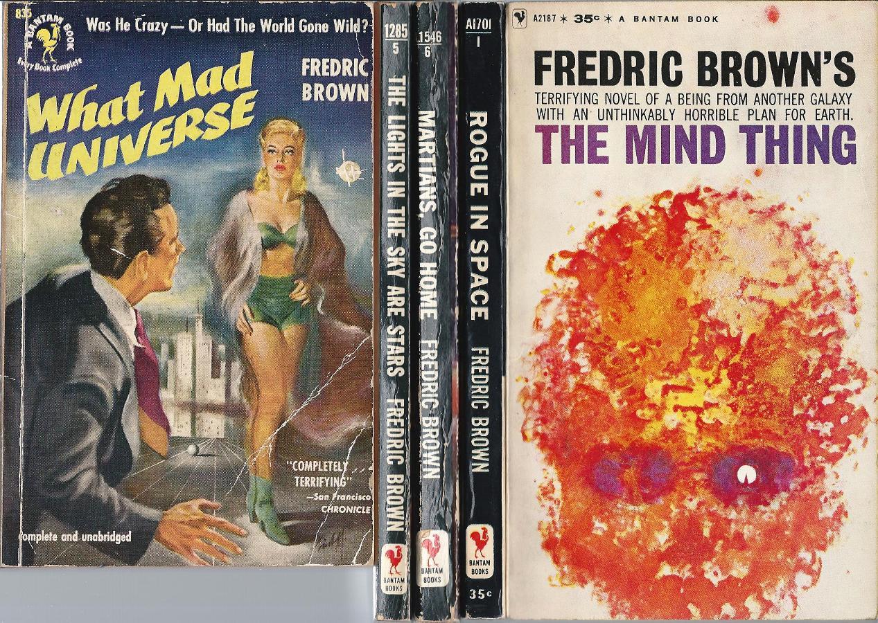 Fredric Brown Science Fiction Novels What Mad Universe The Lights In The Sky Are Stars Aka
