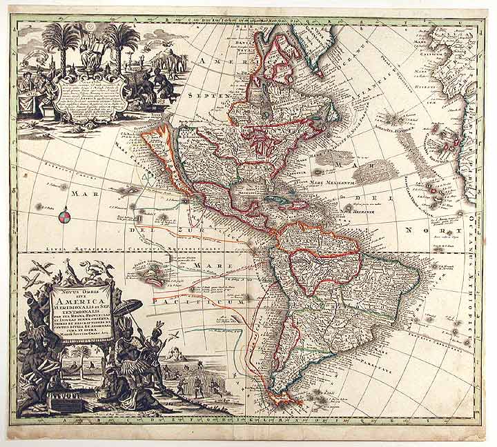 [The World and Continents - Five Maps] by SEUTTER, Matthäus (1678-1757 ...