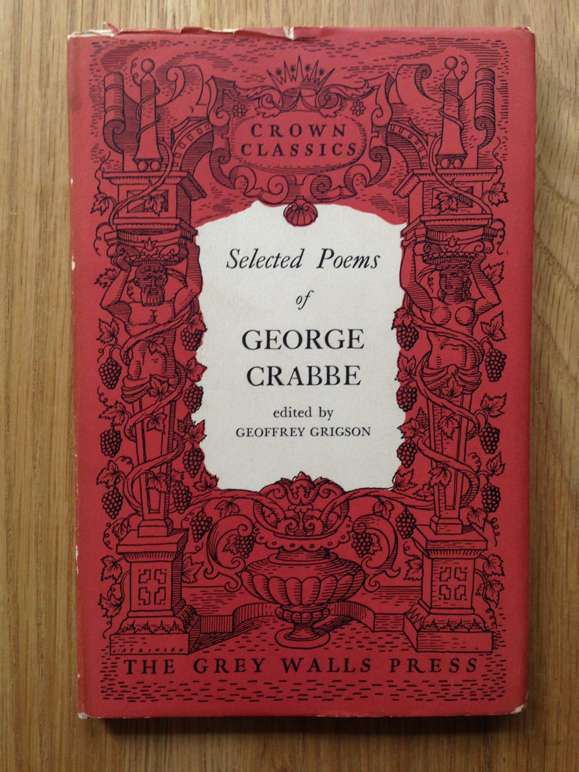 Selected Poems by George Crabbe: Near Fine Hardcover (1950) 1st Edition ...