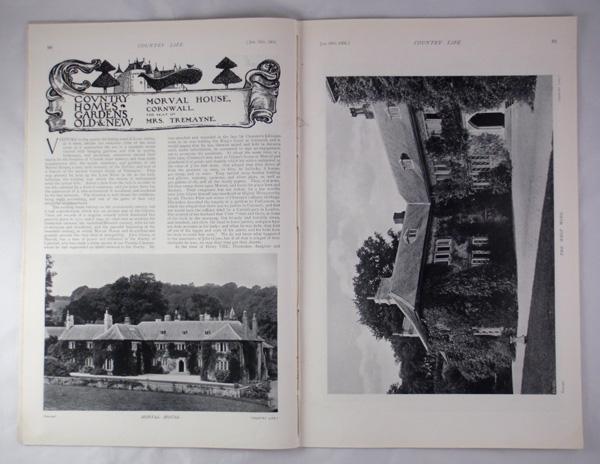 Original Issue of Country Life Magazine Dated January 16nd 1904, with a ...