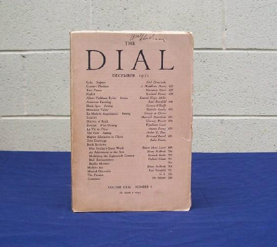 The Dial. December 1921. Vol. LXXI, No. 6 by O'Keeffe, Georgia.: (1921 ...