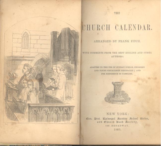 The Church Calendar : 1860 by Fitch, Frank S., 1846-c1890.: Fair ...