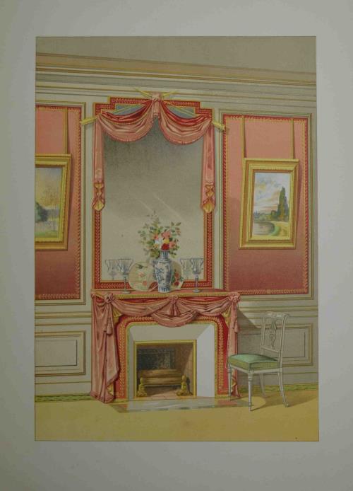 Nouveaux modéles de tentures. Baies, portières, garnitures de cheminées ...