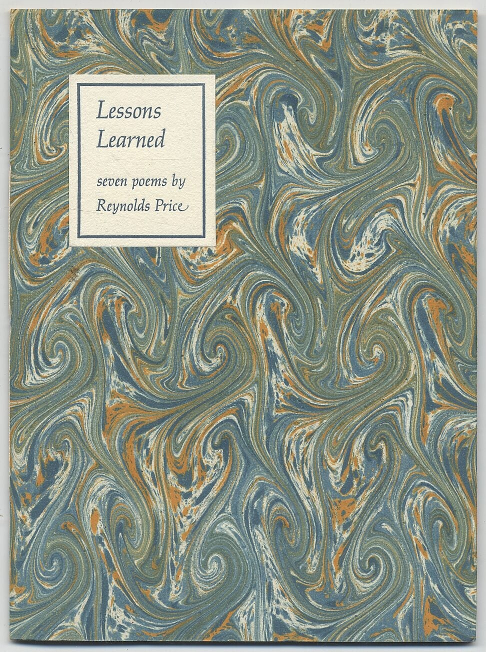 Lessons Learned by PRICE, Reynolds: Fine Softcover (1977) Signed by ...