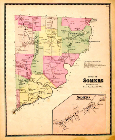 Town of Somers by Beers, F.W. Assisted by Geo. Warner: Very good (1867 ...