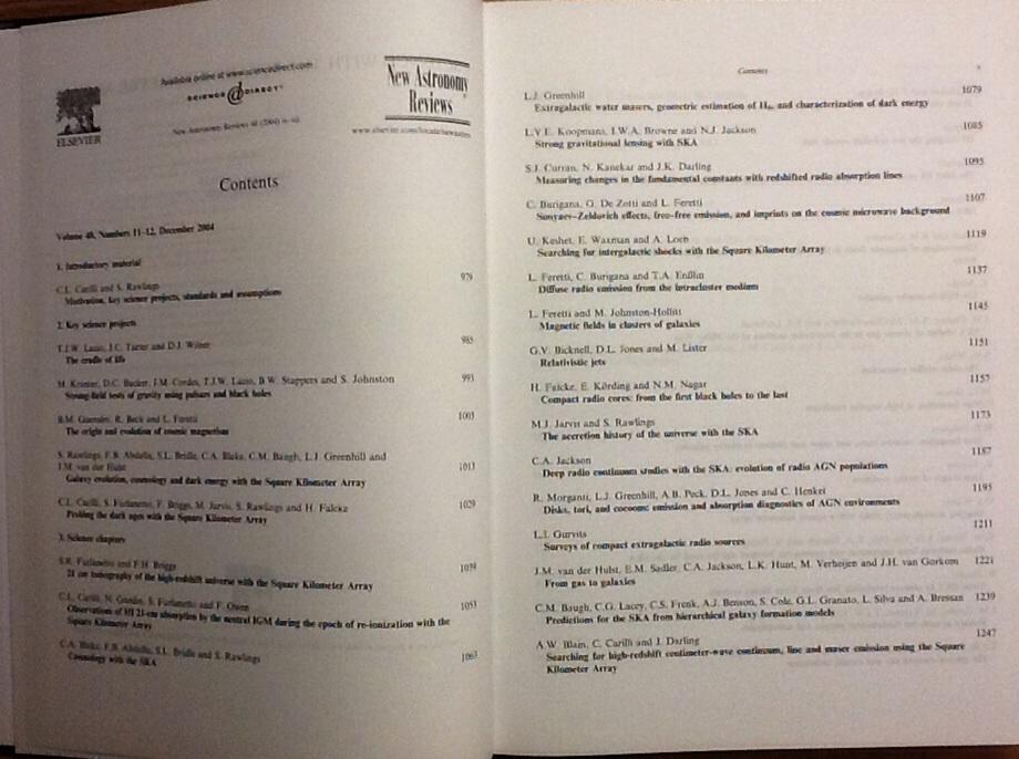 Science with the Square Kilometre Array (TS) by Christopher Carilli ...