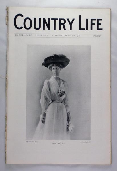 Original Issue of Country Life Magazine Dated June 29th 1907, with a ...