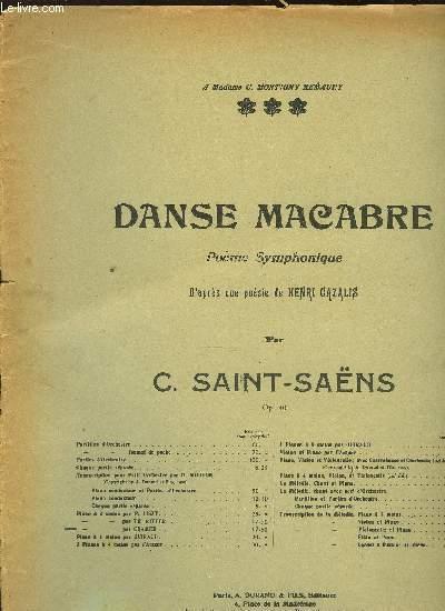DANSE MACABRE pour piano by C. SAINT SAENS: (1928) Sheet Music | Le-Livre