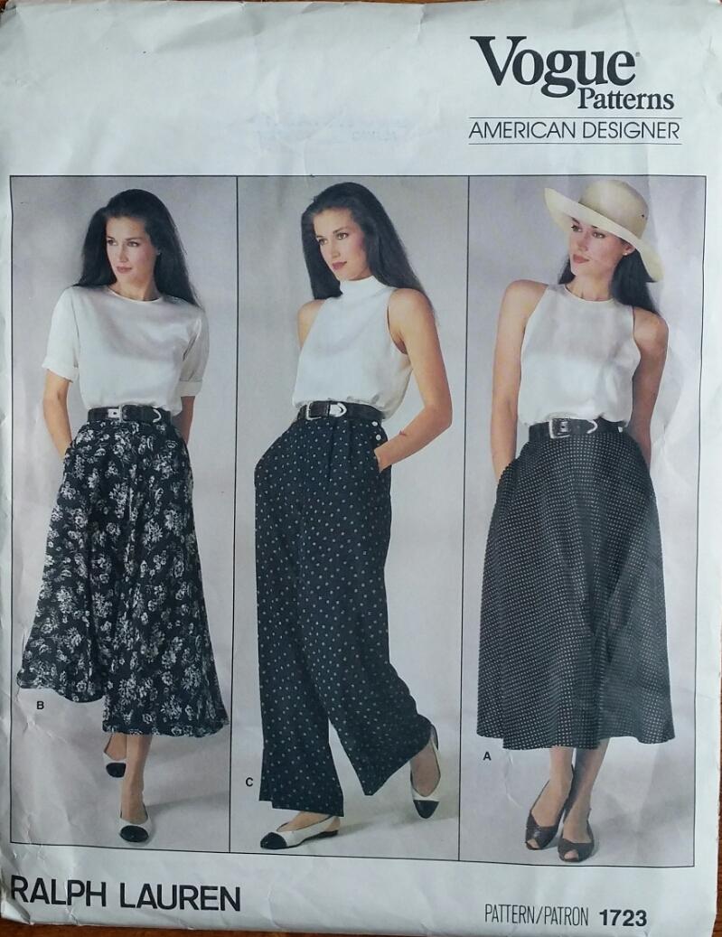 Vogue Patterns, American Designer: Ralph Lauren, 1723, Size 14 ... Vogue Patterns, American Designer: Ralph Lauren, 1723, Size 14 ...