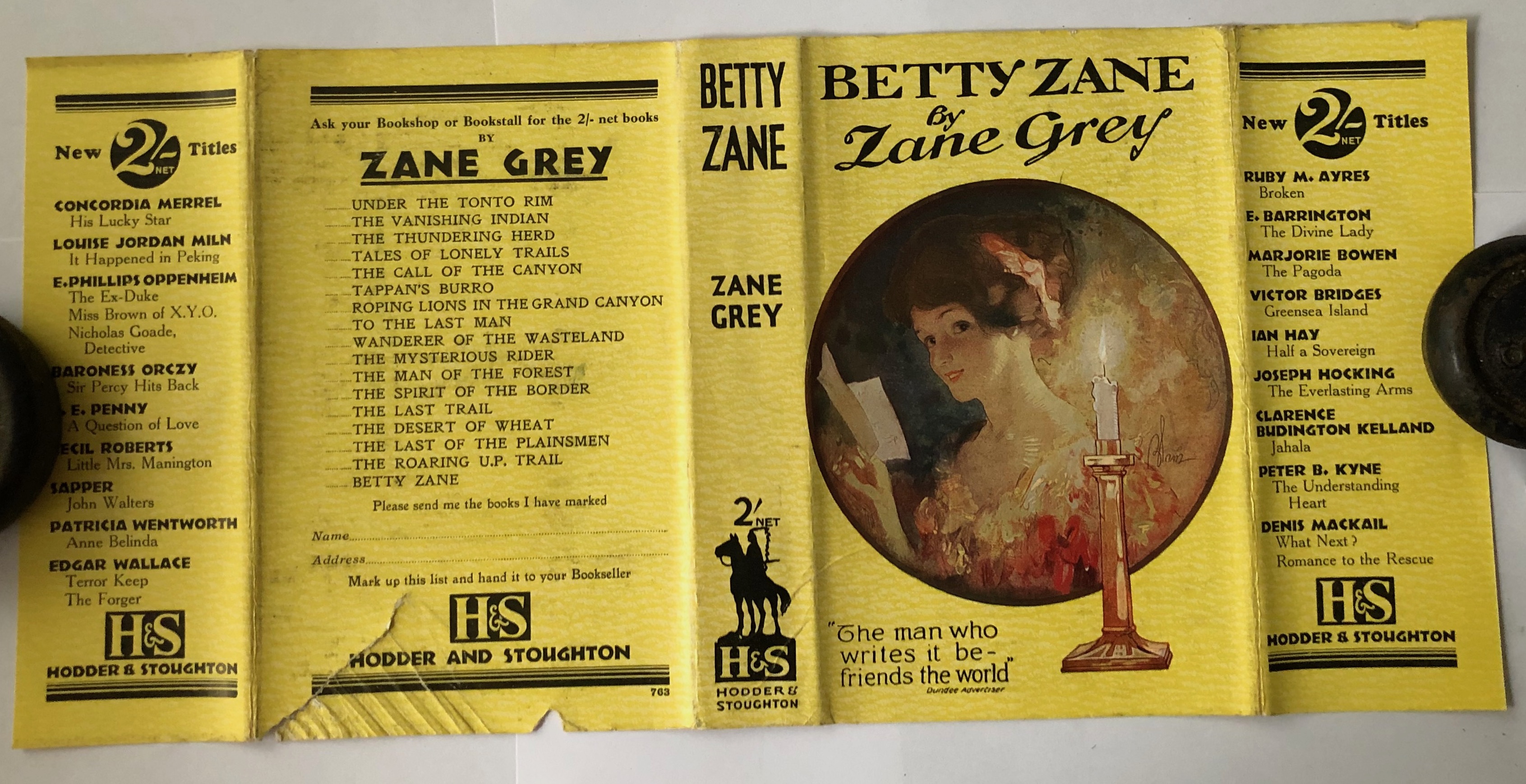 Betty Zane by Grey, Zane: Near Fine Hardcover (1920) 1st Edition ...