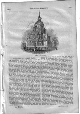PM 788. The PENNY MAGAZINE 1844 ( HOTEL des INVALIDES - PARIS ...
