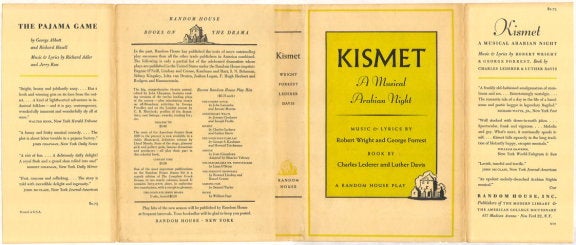KISMET: A Musical Arabian Night by Lederer, Charles, and Davis, Luther ...