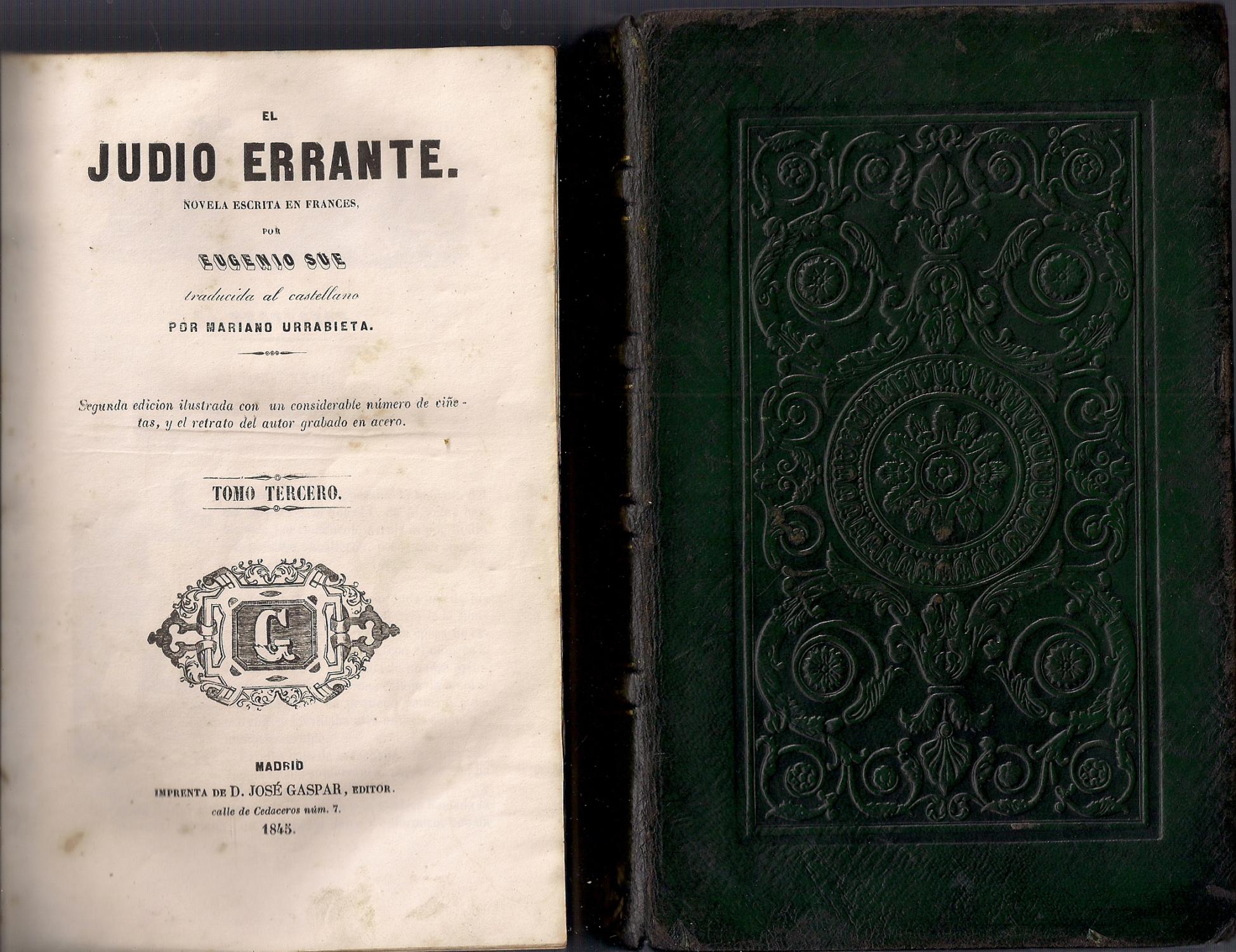 El judio errante. 4 tomos en 2 by SUE, EUGENIO | Libreria Sanchez