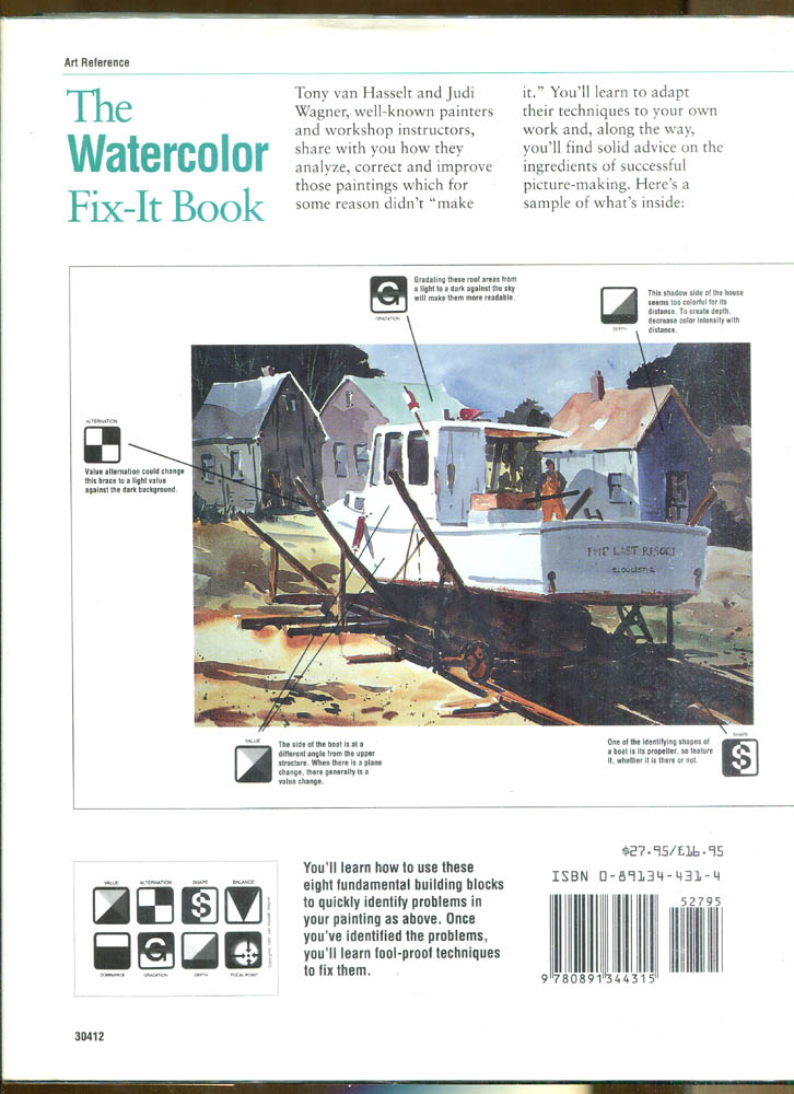 The Watercolor Fix-It Book by Van Hasselt, Tony and Wagner, Judi: NF ...