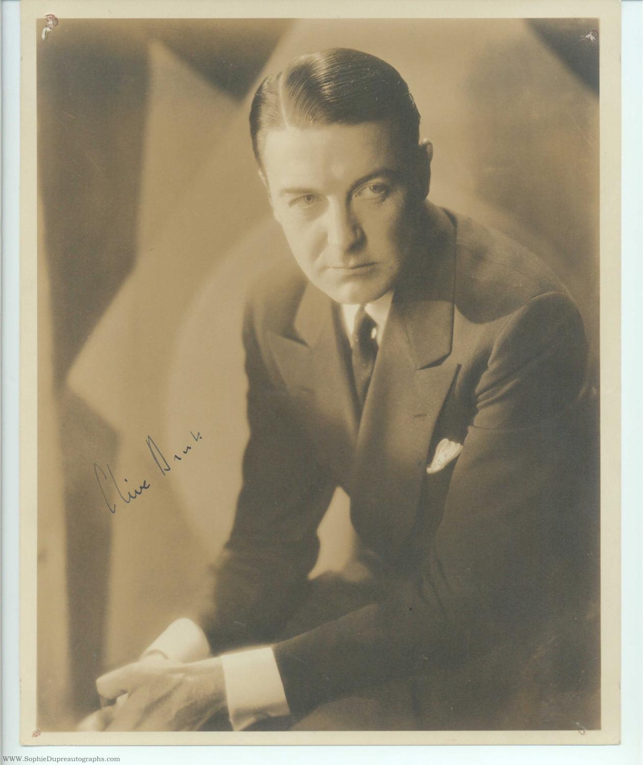 Portrait photo signed, (Clive, 1887-1974, British Silent and Sound Film ...