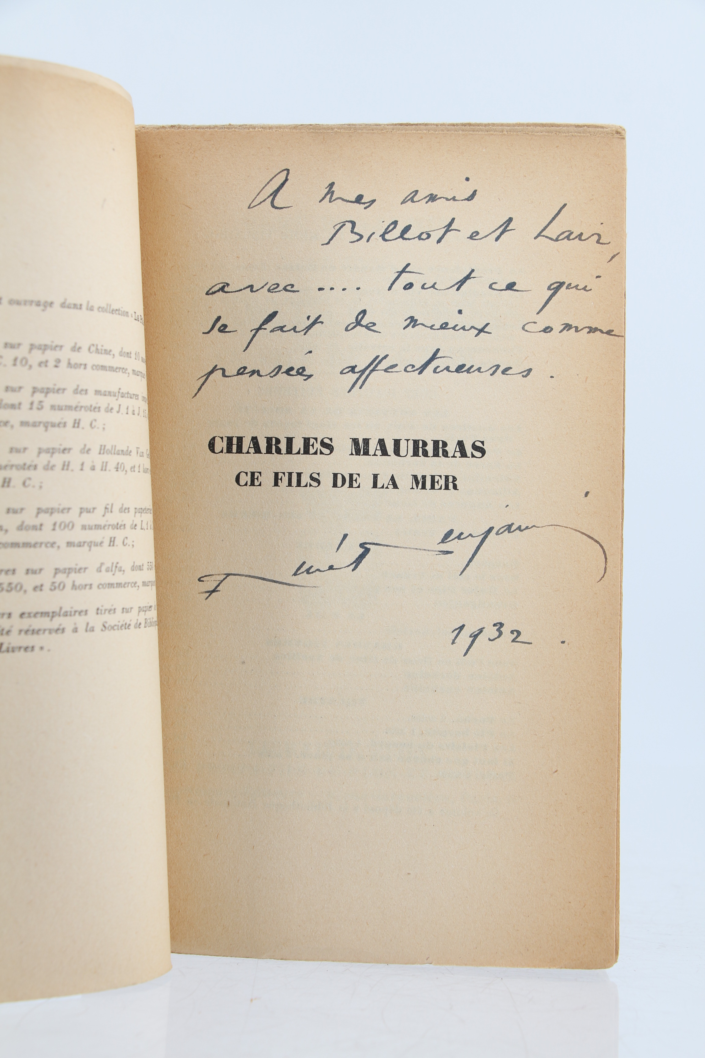 Charles Maurras ce fils de la mer by (MAURRAS Charles) BENJAMIN René ...