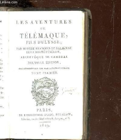 LES AVENTURES DE TELEMAQUE, FILS D'ULYSSE - TOME PREMIER / NOUVELLE ...