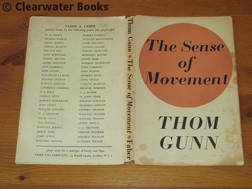 The Sense of Movement. Poems. by THOM GUNN: Very Good Hardcover (1957 ...