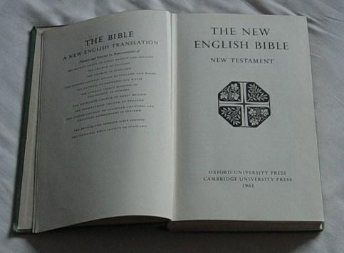 The New English Bible - The New Testament: Hardcover (1961) F ...