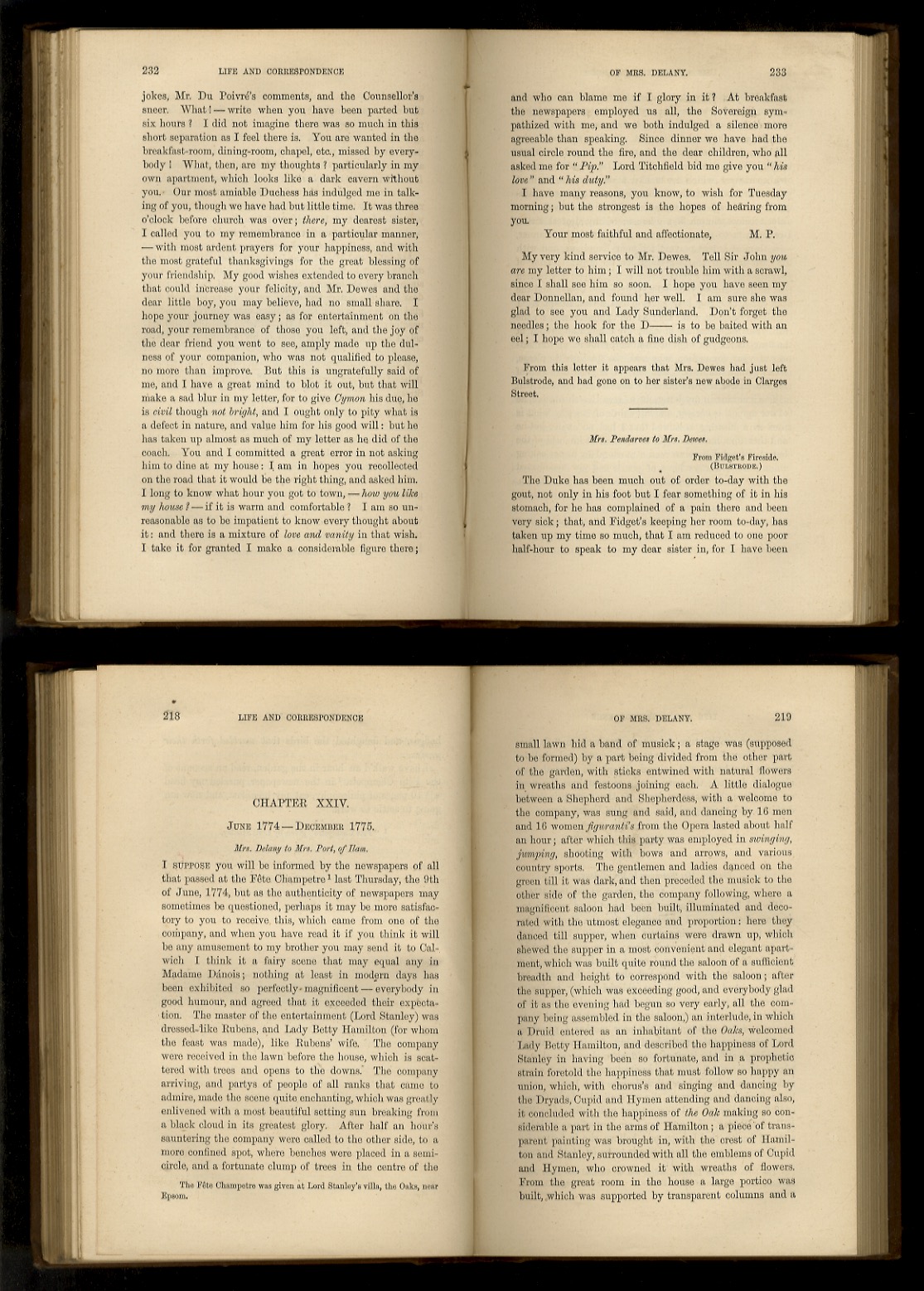 The autobiography and correspondance of Mrs. [Mary] Delany. Revised ...