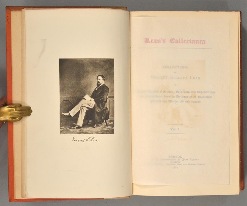 LEAN'S COLLECTANEA by LEAN, Vincent Stuckey: (1902) | Boston Book ...