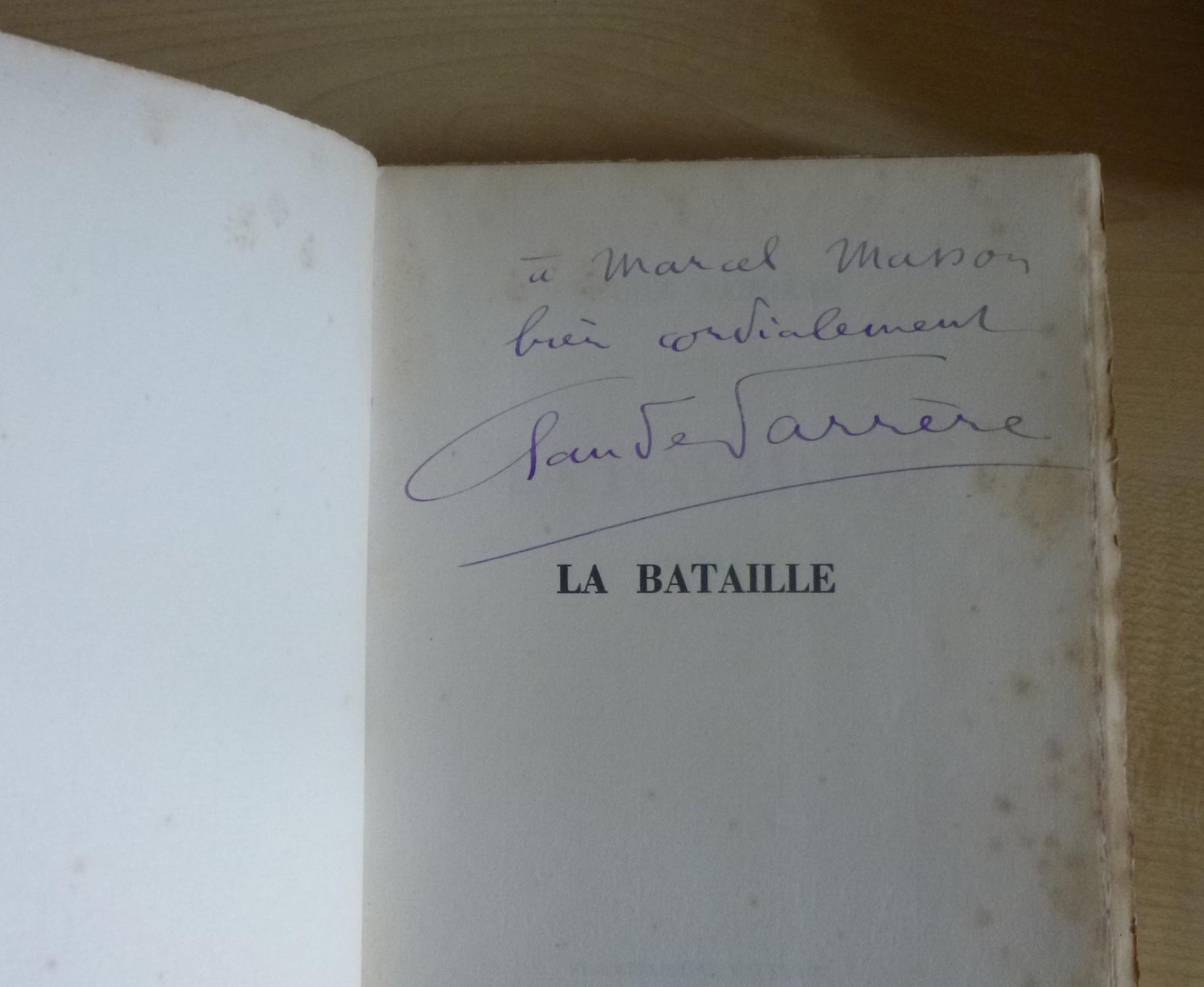 La Bataille, Paris, Flammarion, 1921. by Farrère (Claude): Signed by ...