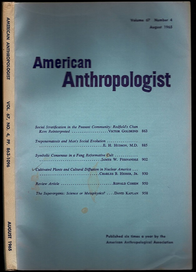 Cultivated Plants and Cultural Diffusion in Nuclear America in American ...