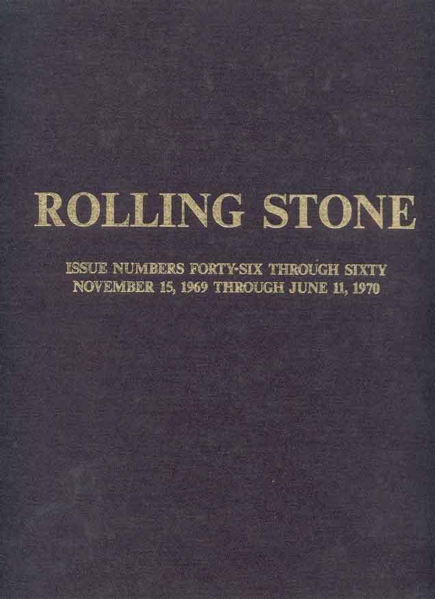 Rolling Stone Magazine Issues 46 - 60. by Wenner, Jann (ed.): Fine ...