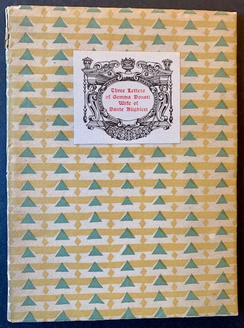 Three Letters of Gemma Donati Wife of Dante Alighieri by Arthur ...