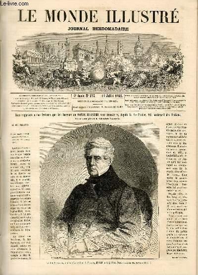 LE MONDE ILLUSTRE N°275 Le duc Pasquier, ancien chancellier de France ...