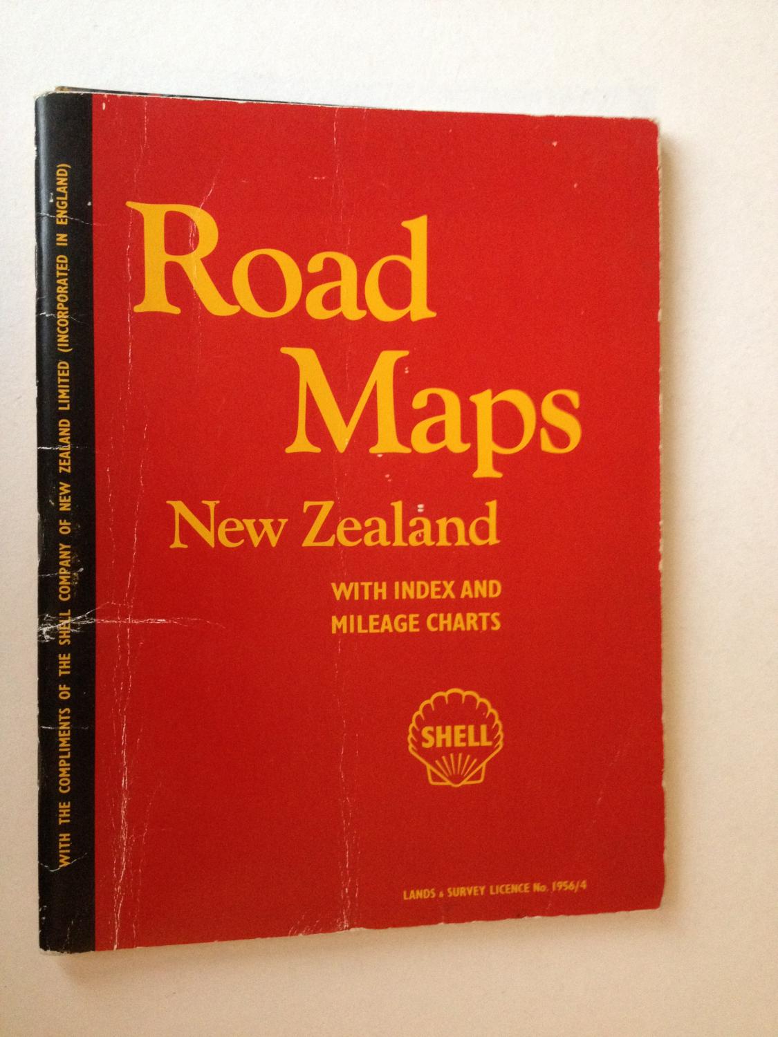 Road Maps New Zealand with index and mileage charts: Good Soft cover ...