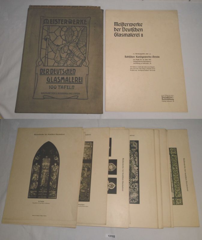 Meisterwerke der deutschen Glasmalerei 100 Tafeln by herausgegeben vom ...