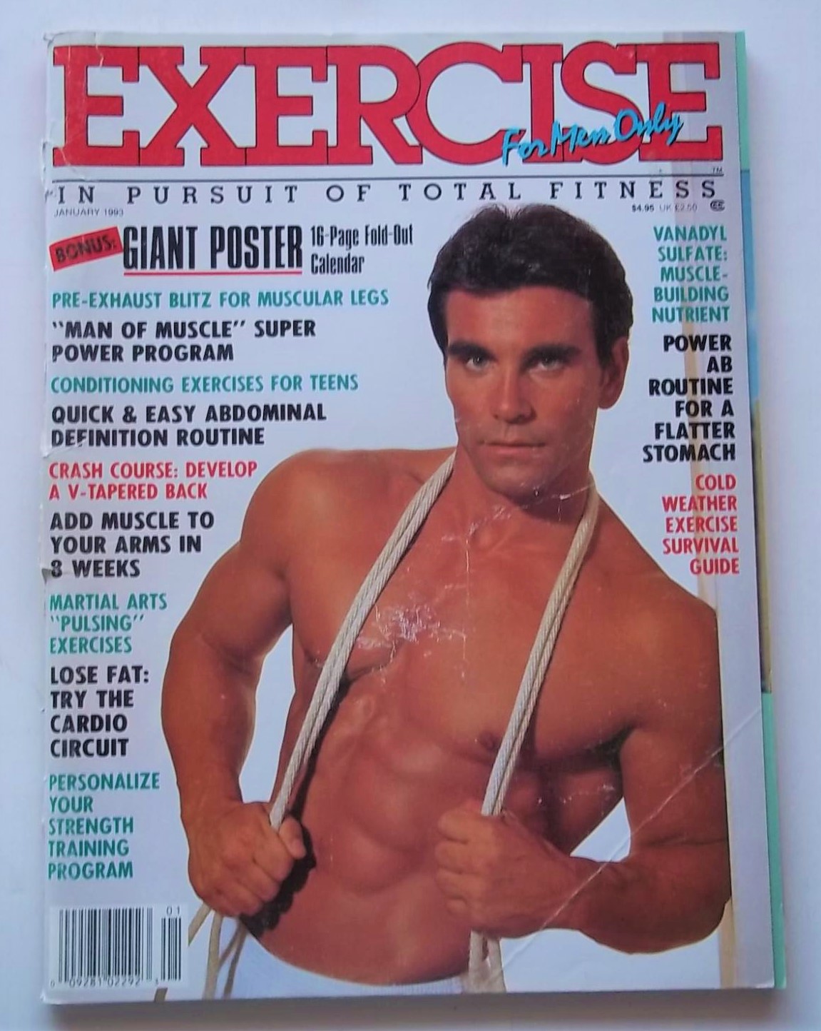 Exercise For Men Only (January 1993) Magazine In Pursuit Of Total ...