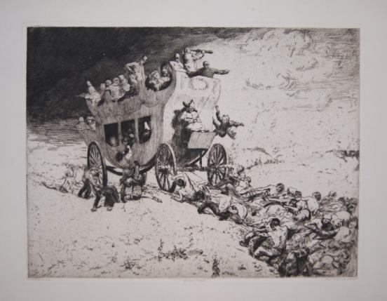 Die Gesellschaft". Original-Radierung im Verein für Orig.-Rad. Berlin ...