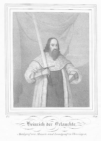 Porträt. Fast Kniestück mit Schwert. Lithographie aus Saxonica, ca. 18 ...