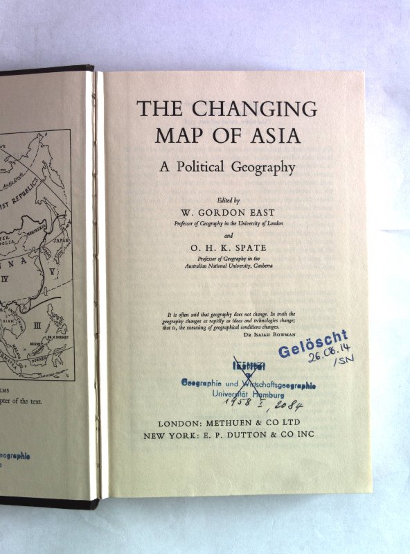 The changing Map of Asia. A Political Geography. Third Edition. von ... The changing Map of Asia. A Political Geography. Third Edition. von ...