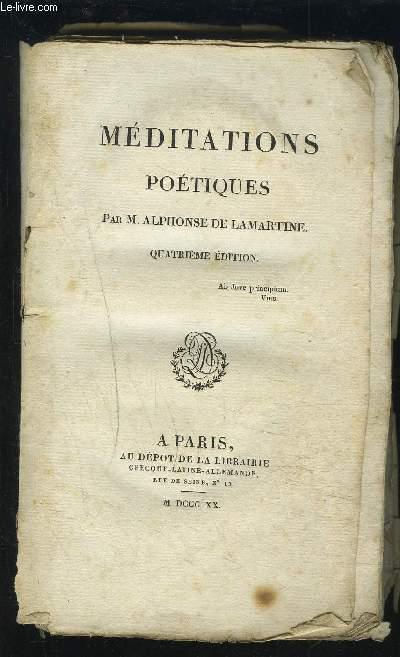 MEDITATIONS POETIQUES. by DE LAMARTINE ALPHONSE: bon Couverture souple ... MEDITATIONS POETIQUES. by DE LAMARTINE ALPHONSE: bon Couverture souple ...