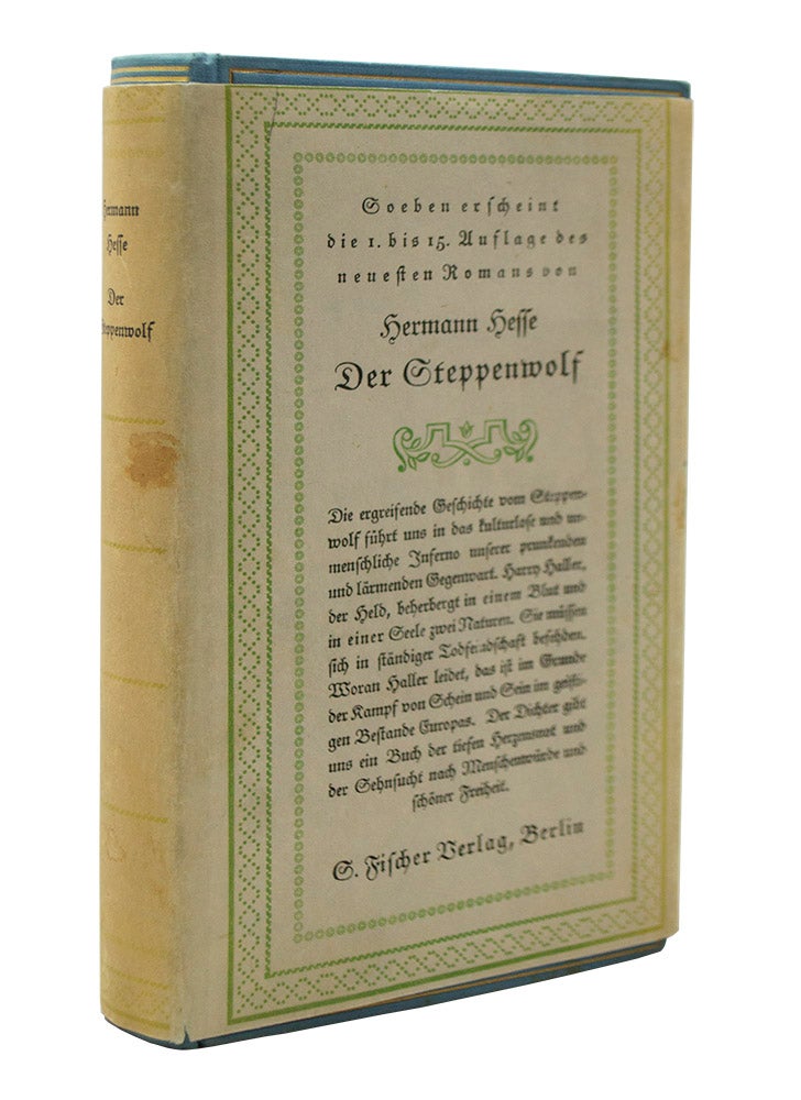 Steppenwolf by HESSE, Hermann: (1927) | Heritage Book Shop, ABAA